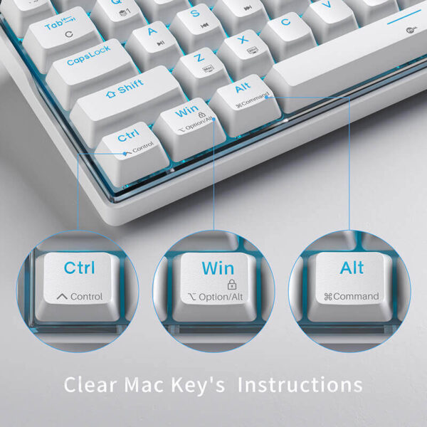 Kemove K61SE SnowFox Mechanical Keyboard - Kemove Mechanical Keyboard